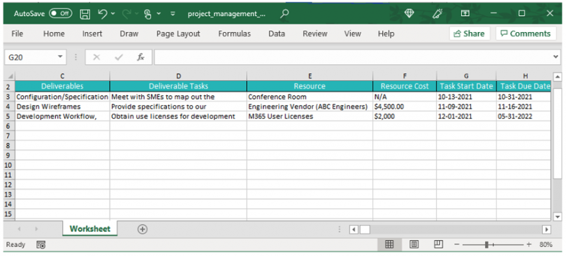 Free Excel Resource Planner Template for Single or Multiple Projects ...