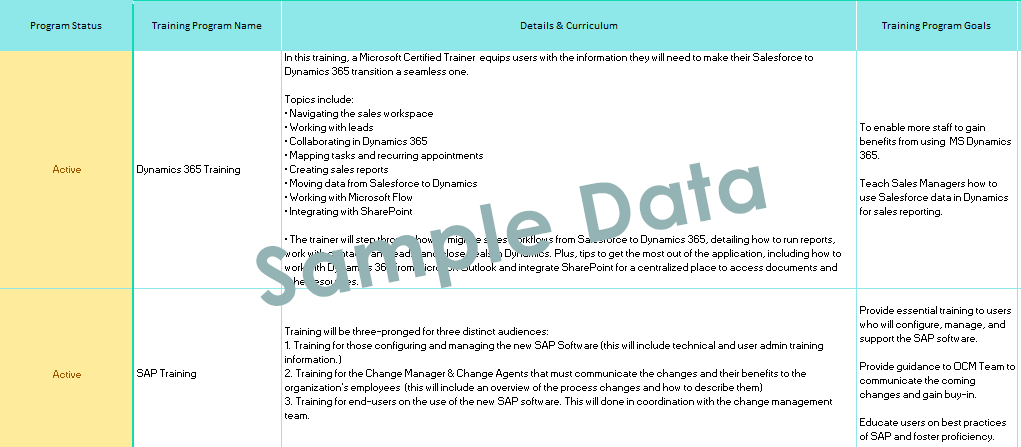 Material Delivery Schedule Template 12 Best Project Best Training