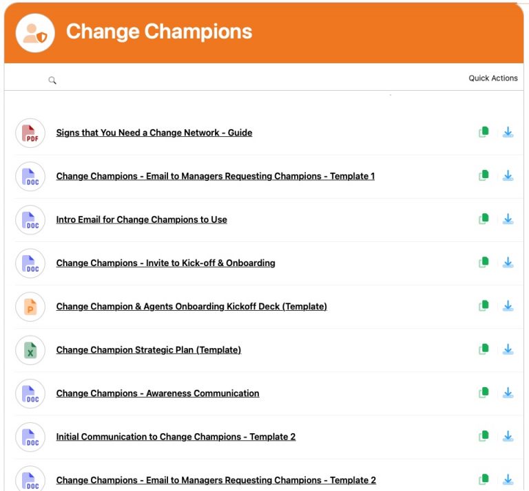Best 2026 Change Champion Network Toolkit for Change Management – OCM ...