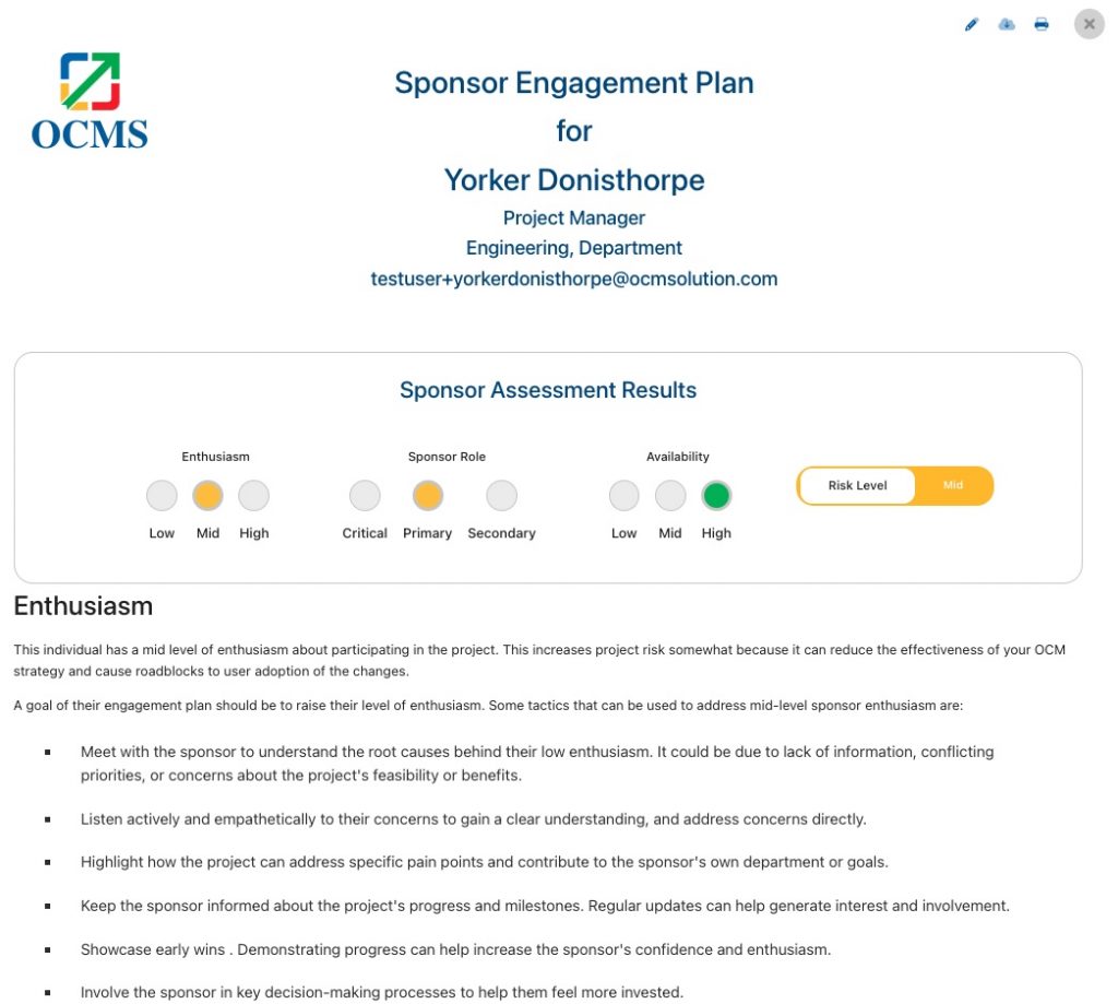 Free Executive Sponsor Plan & Guide | Everything You Need – OCM Solution