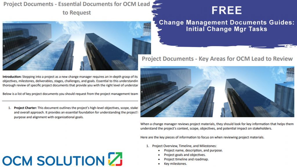 Free 2024 OCM Templates for Initial OCM Mgr Tasks and Deliverables ...