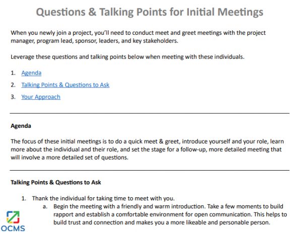 Free 2024 OCM Templates for Initial OCM Mgr Tasks and Deliverables ...