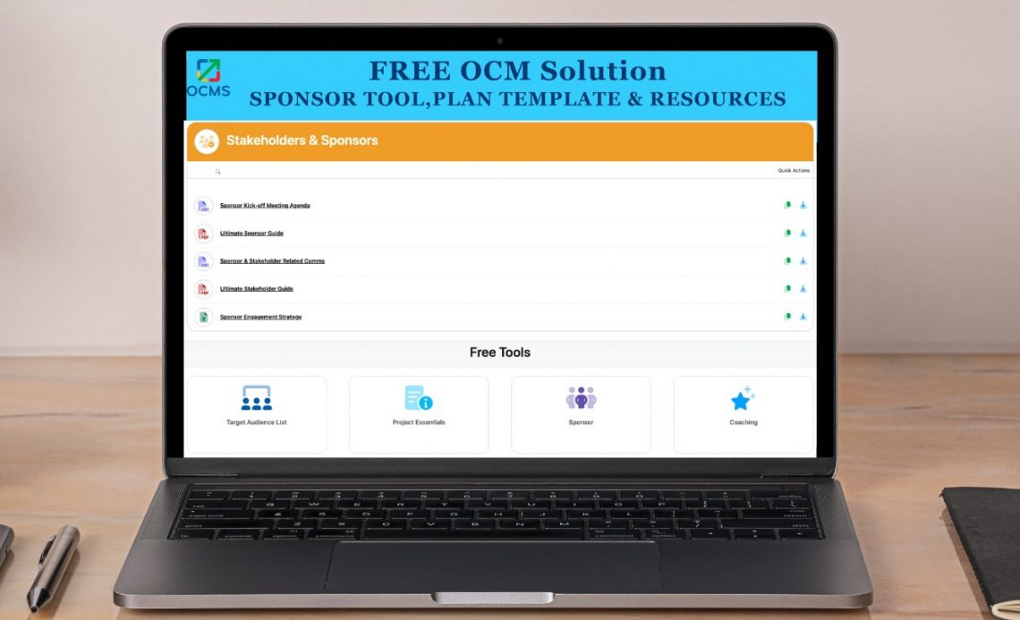 Free Executive Sponsor Plan & Guide | Everything You Need – OCM Solution