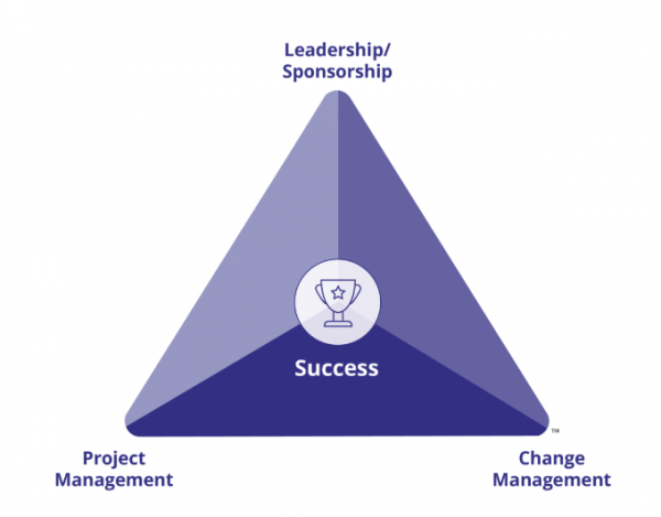 Three Elements Required for Successful Change (Project Change Triangle ...